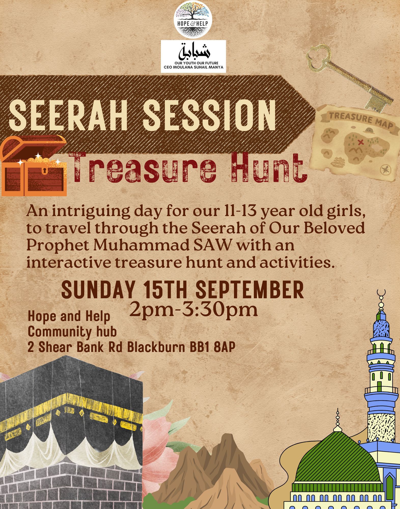 Seerah Session & Treasure Hunt - Hope & Help